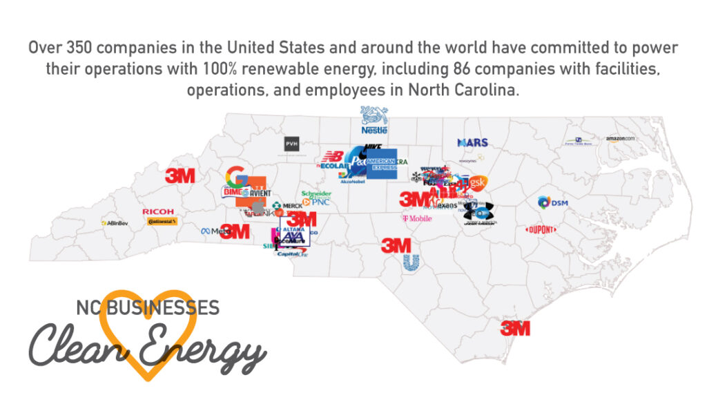 RE100-map - NC Sustainable Energy Association
